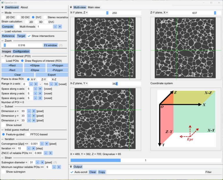 Software with GUI – OpenCorr